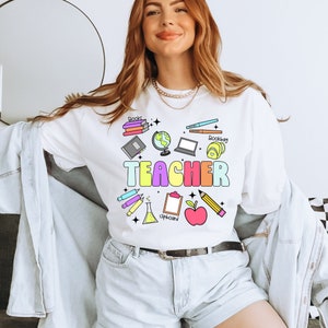 Pastel- Teacher Clipart- Teacher Shirt PNG - Etsy