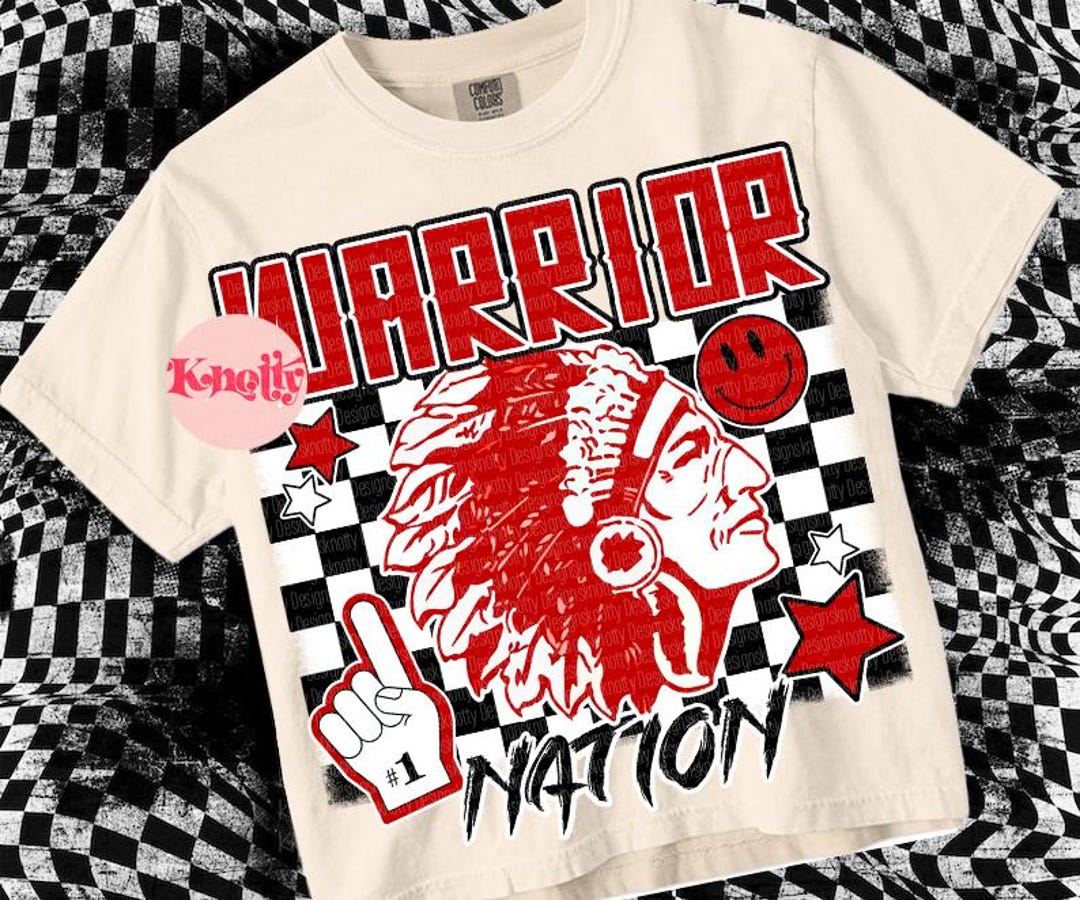 Retro Pop Mascot-warrior Nation PNG - School Spirit-red - Etsy
