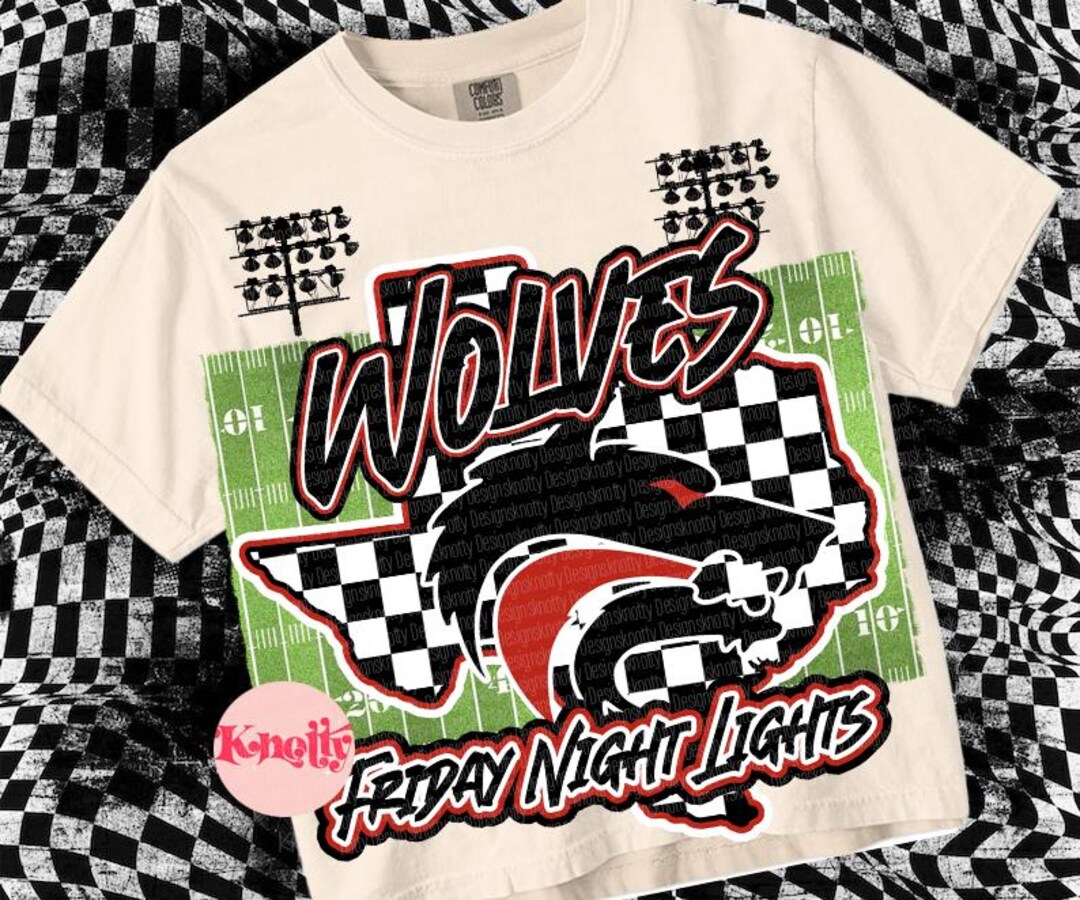 Friday Night Lights- Mascot-wolves PNG - School Spirit - Black and Red ...
