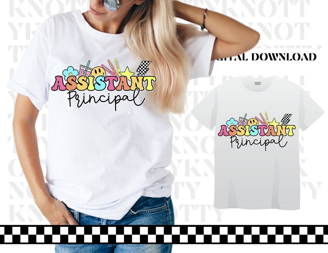 Retro Pastel Assistant Principal-assistant Principal Appreciation Shirt ...