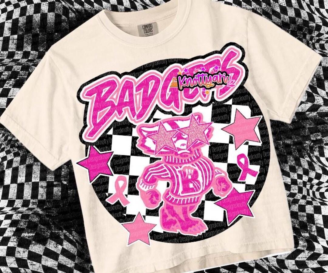 Cute Pink Preppy Mascot-badgers PNG School Spirit Pink - Etsy