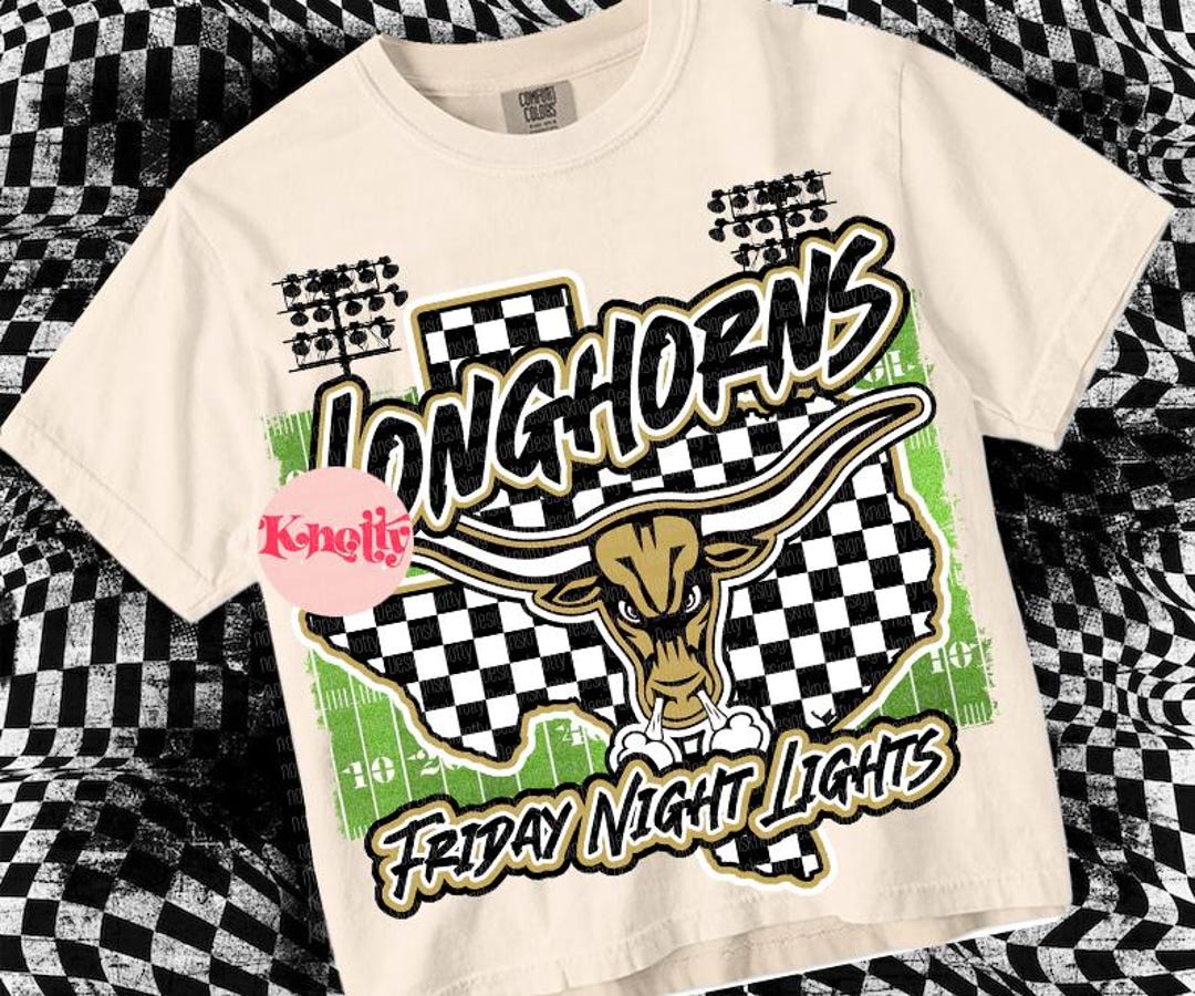 Retro Friday Night Lights - Mascot-longhorns PNG - School Spirit ...