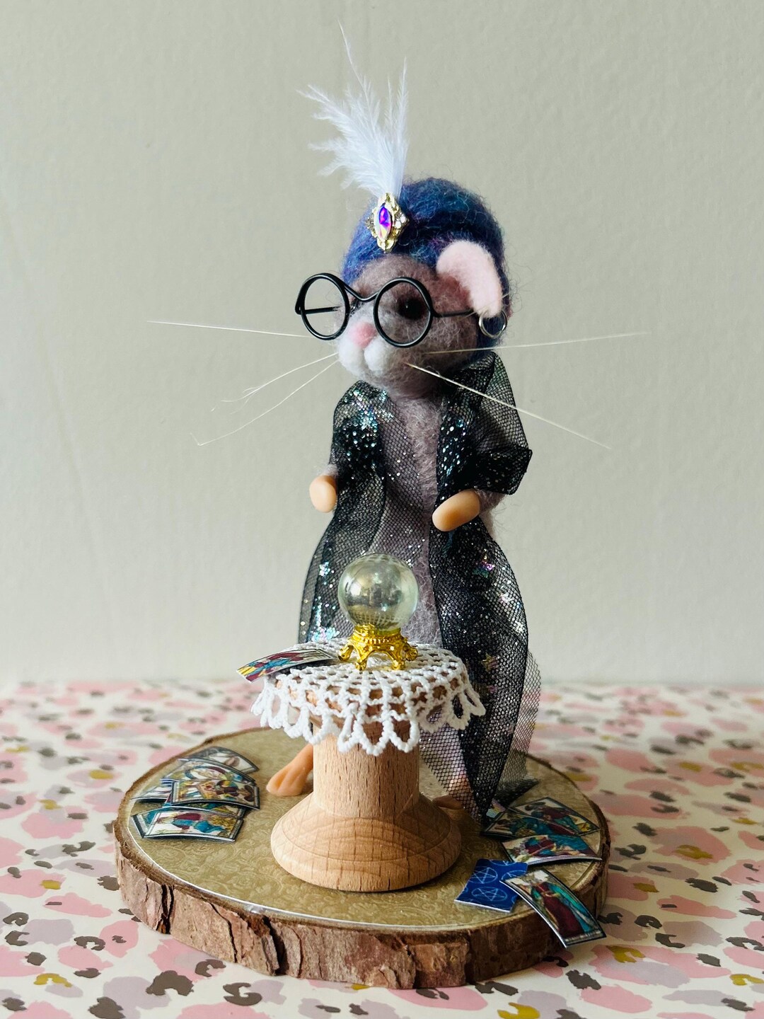 NEW Handmade Needle Felted / Felt “the Fortune Teller” Circus ...