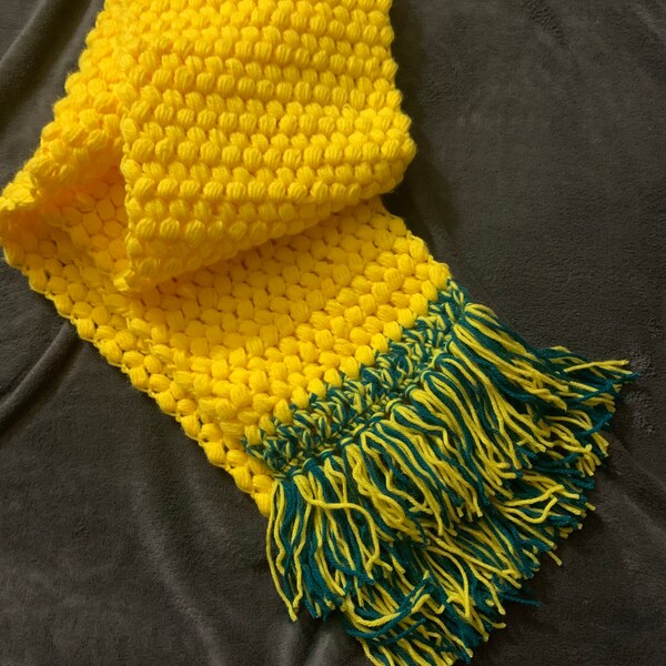 Puff Stitch Scarf - Etsy
