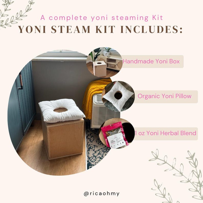 Yoni Starter Kit, Yoni Box, Everything for Yoni Steam, 1oz Herbs, Yoni ...