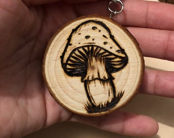 Handmade Mushroom Keychains Mushroom Key Fobs Boho Style - Etsy