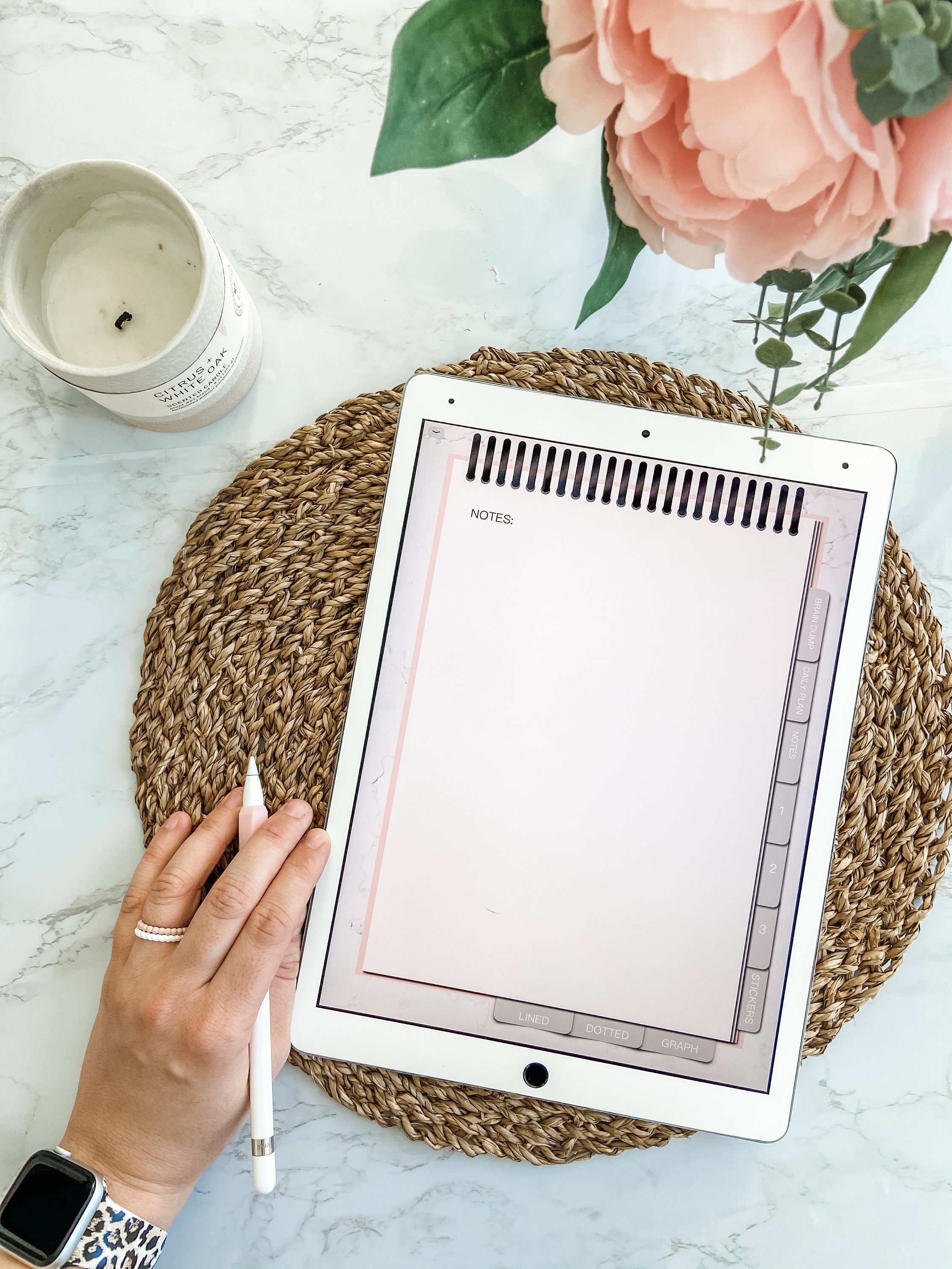 DIGITAL Daily Notepad | to Do List | Pink Productivity Planner ...