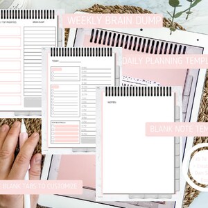 DIGITAL Daily Notepad | to Do List | Pink Productivity Planner ...