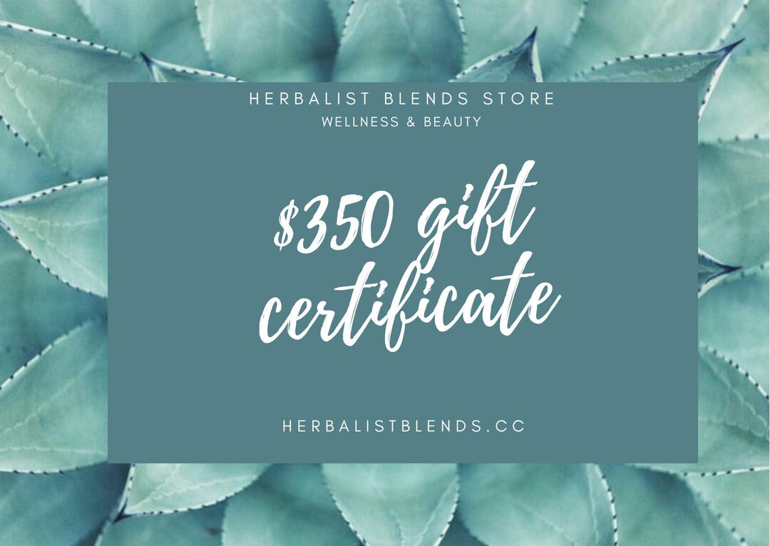 HB Gift Certificate for 350 Dollars to Spend in Our Etsy Shop Herbalist ...