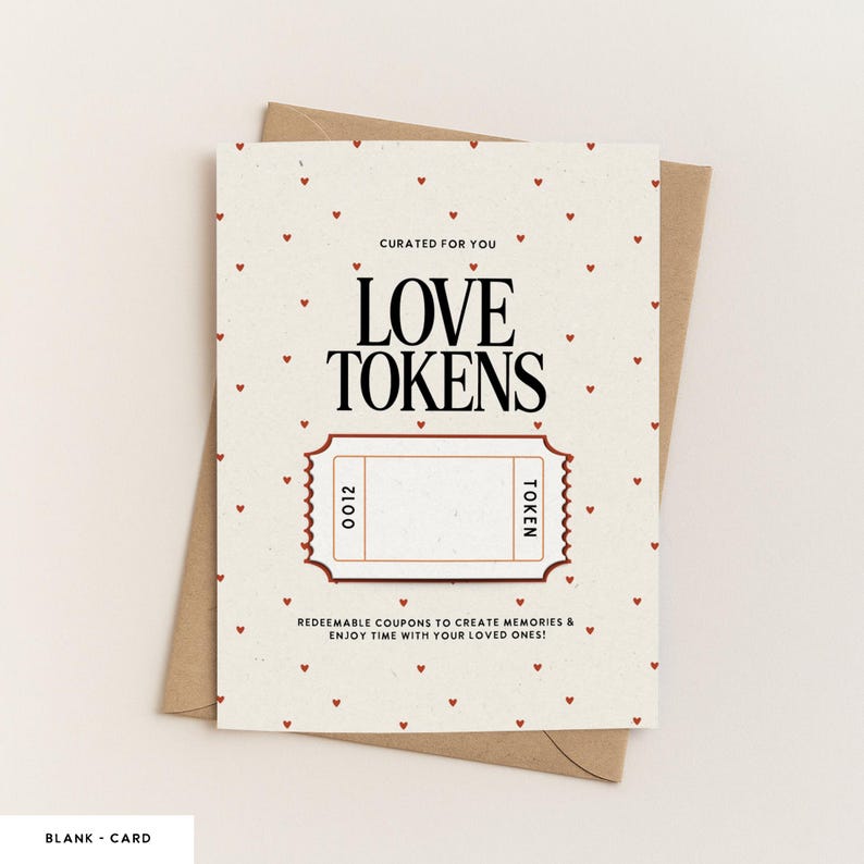 Personalized Love Coupons, Blank Ticket Gift, DIY Anniversary Gifts for ...