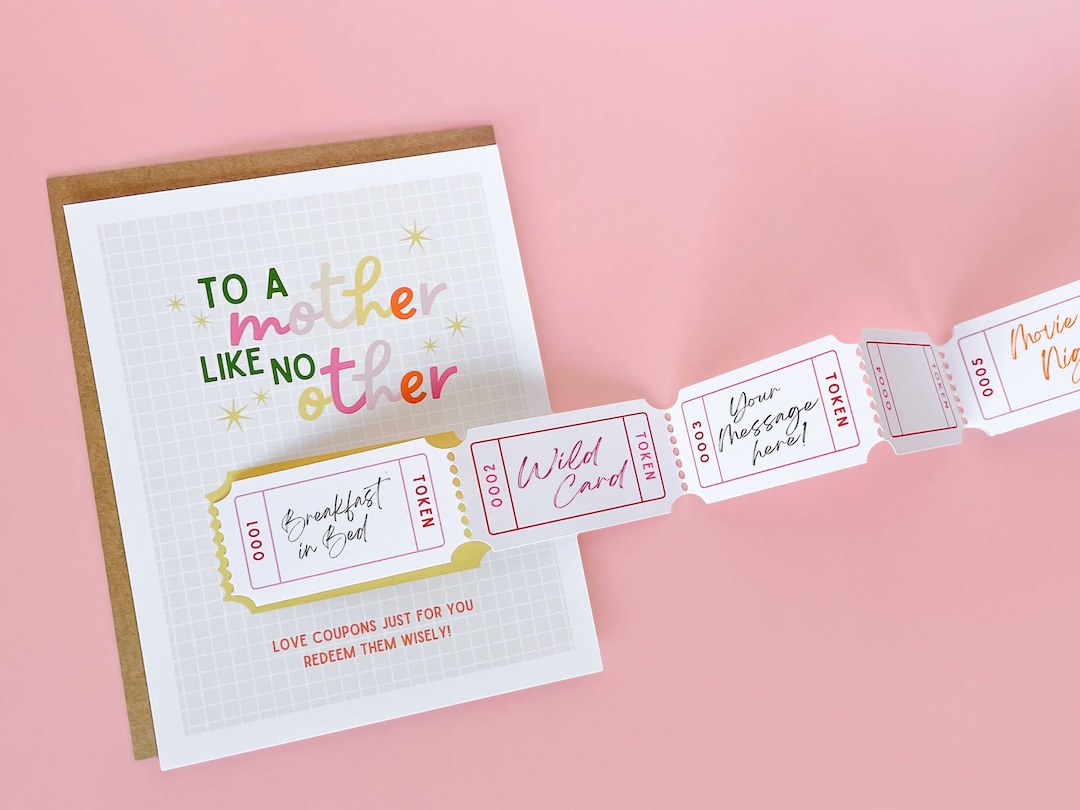 Personalized Love Coupon Book for Mom – Unique Birthday or Mother's Day ...