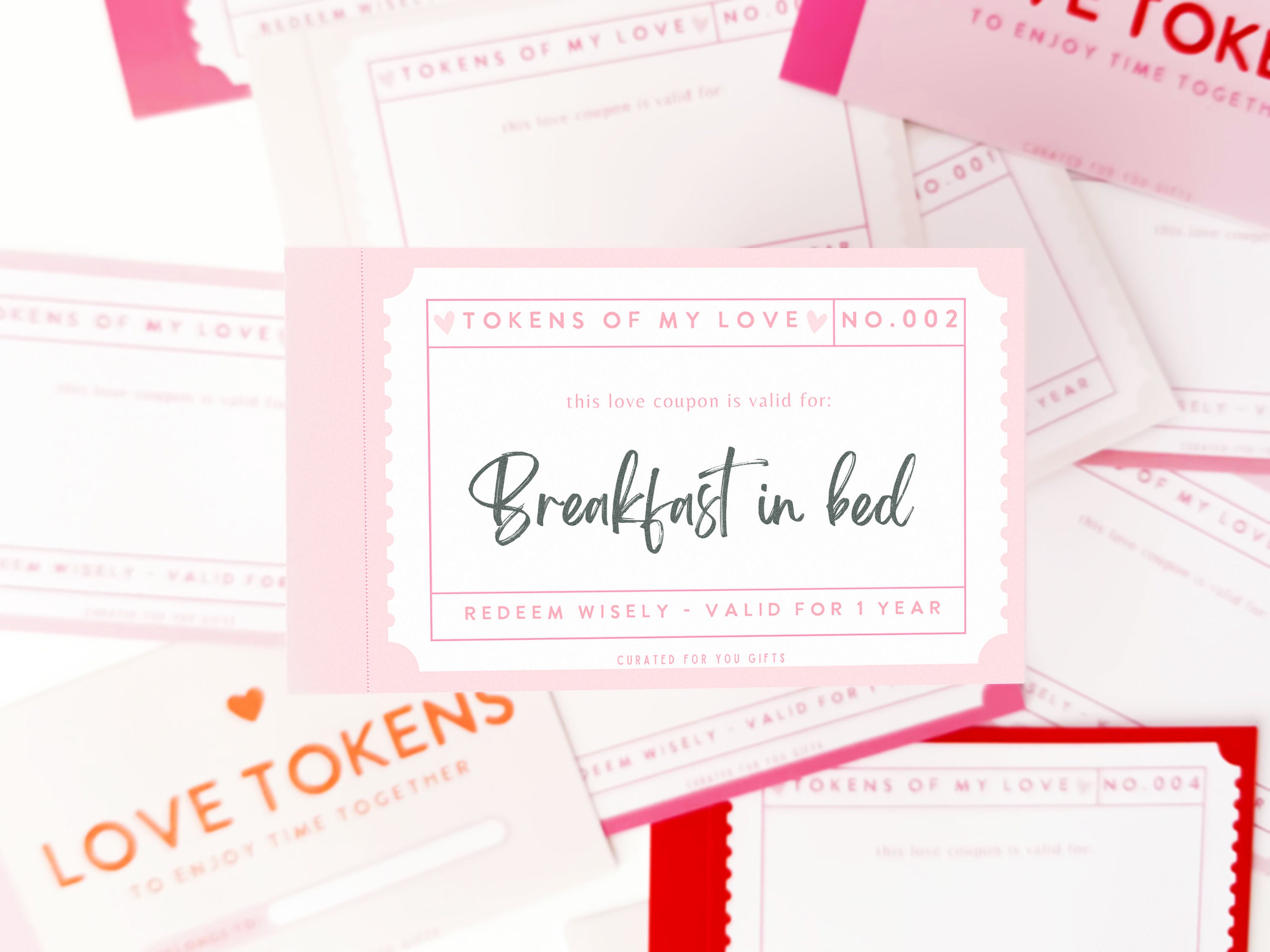 Printable Love Coupon Book Personalized Valentines Gift for Him Her ...