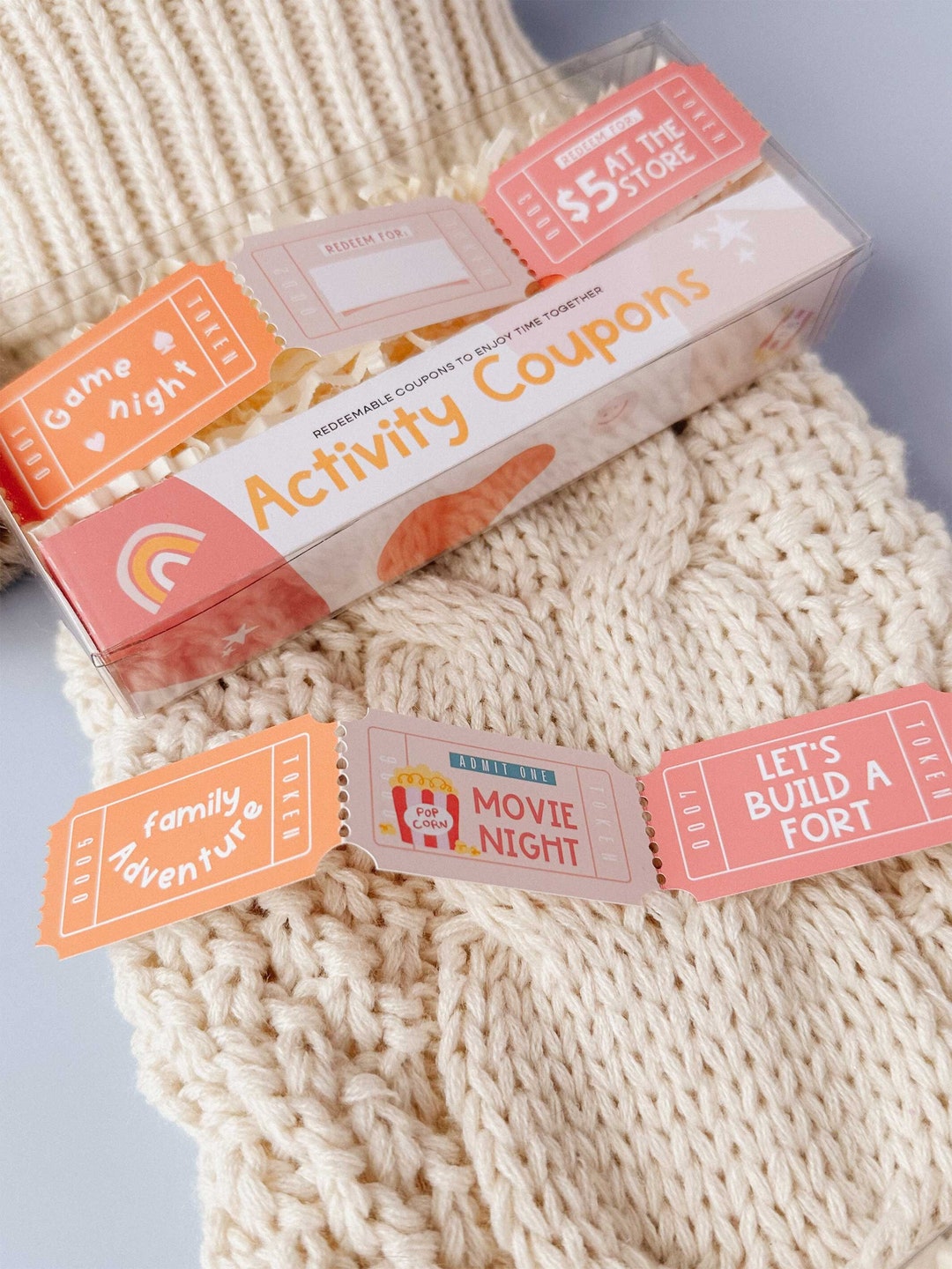 Personalized Activity Coupons for Kids - Fun Colorful Family Gift ...