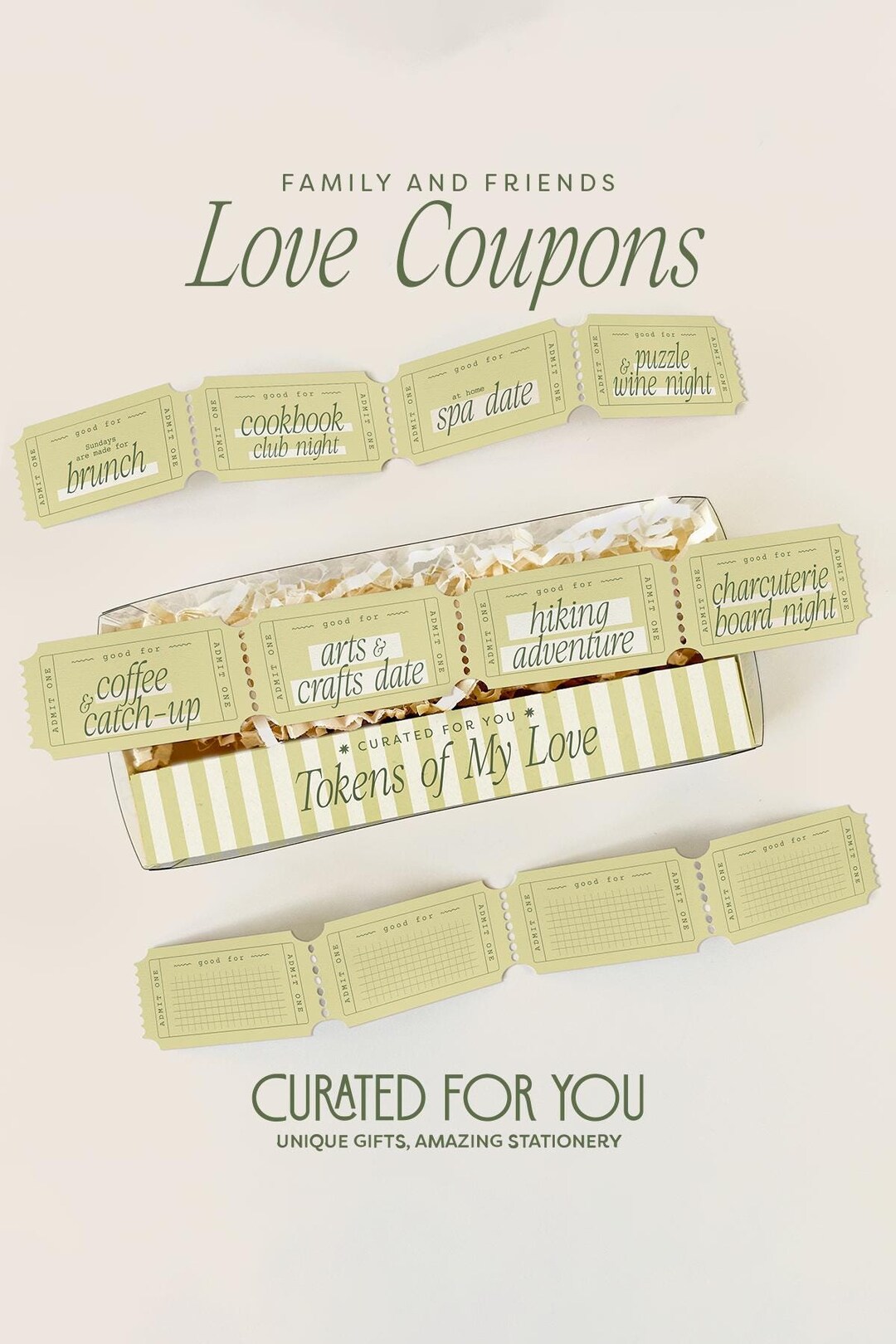 Activity Coupons Friends and Family Unique Valentine's & Galentine's ...