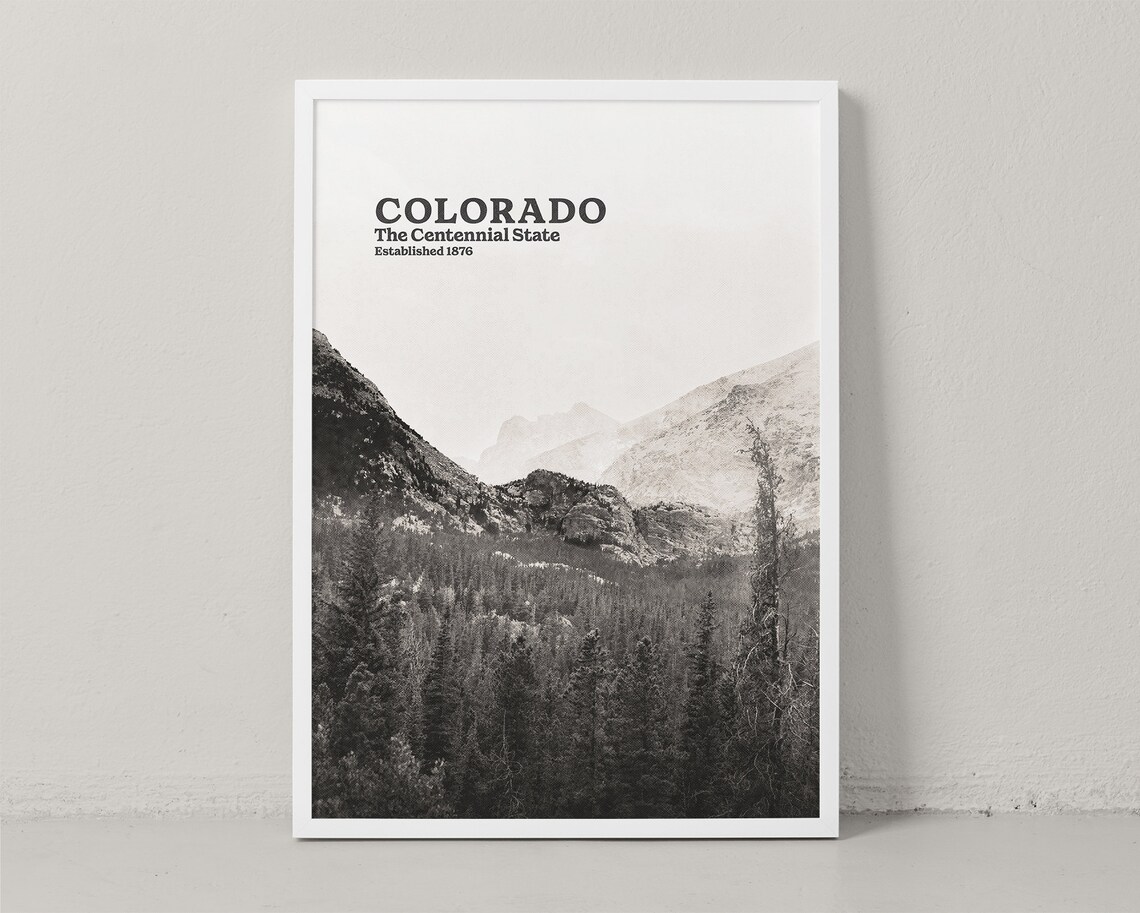 Colorado Poster Colorado Print Colorado Wall Art - Etsy