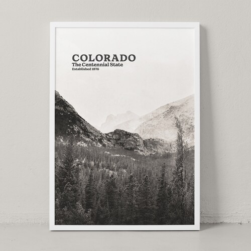 Colorado Poster Colorado Print Colorado Wall Art - Etsy
