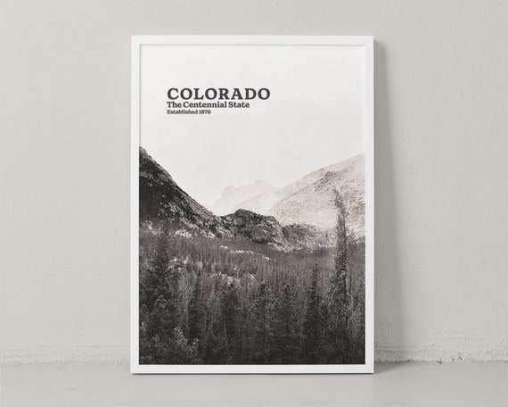 Colorado Poster Colorado Print Colorado Wall Art - Etsy
