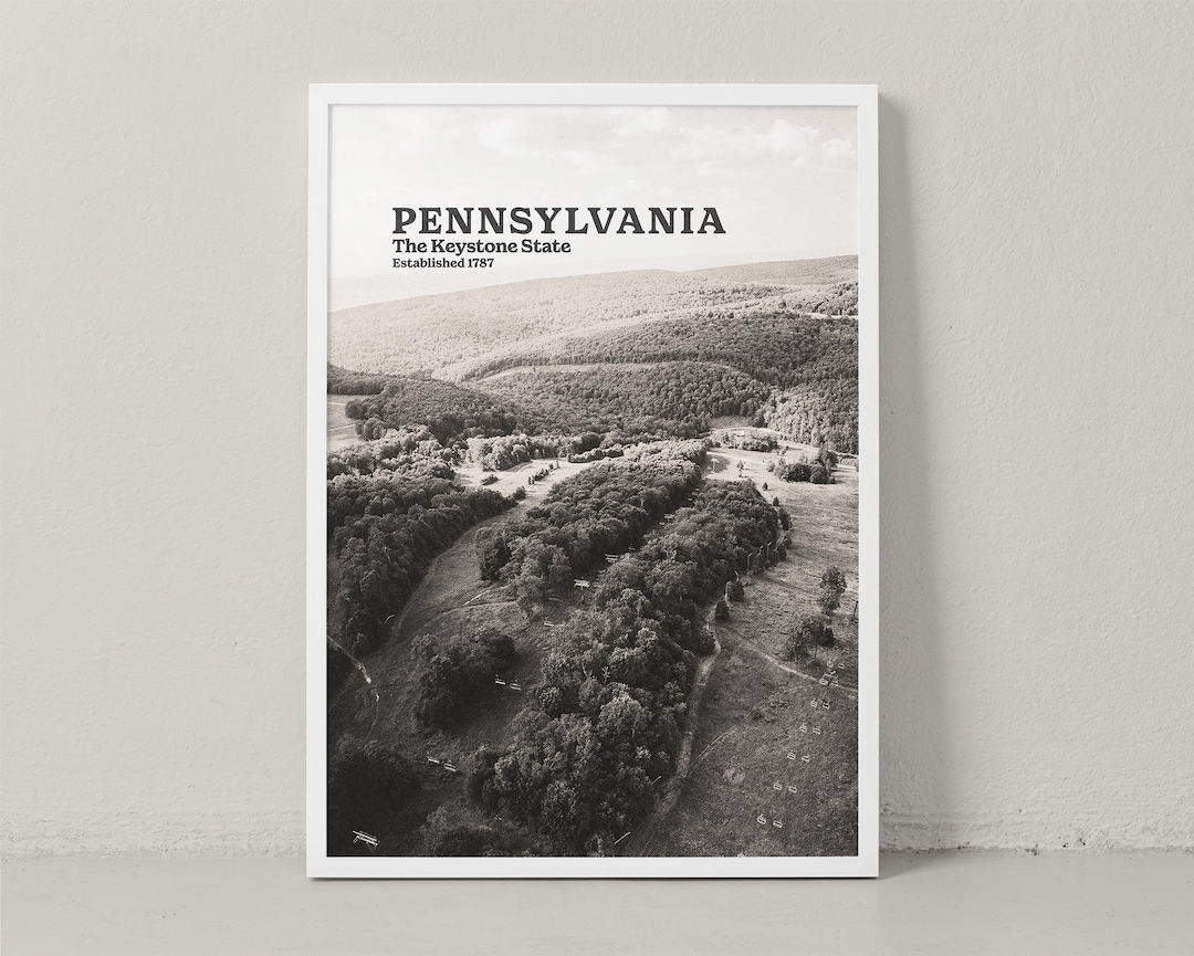 Pennsylvania Poster - Pennsylvania Print - Pennsylvania Wall Art ...