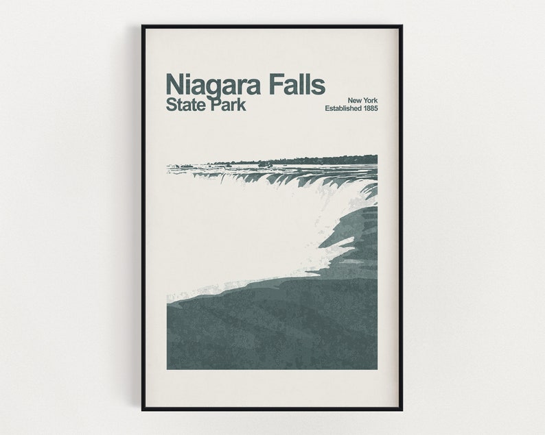 Niagara Falls State Park Poster Minimalist Wall Art - Etsy