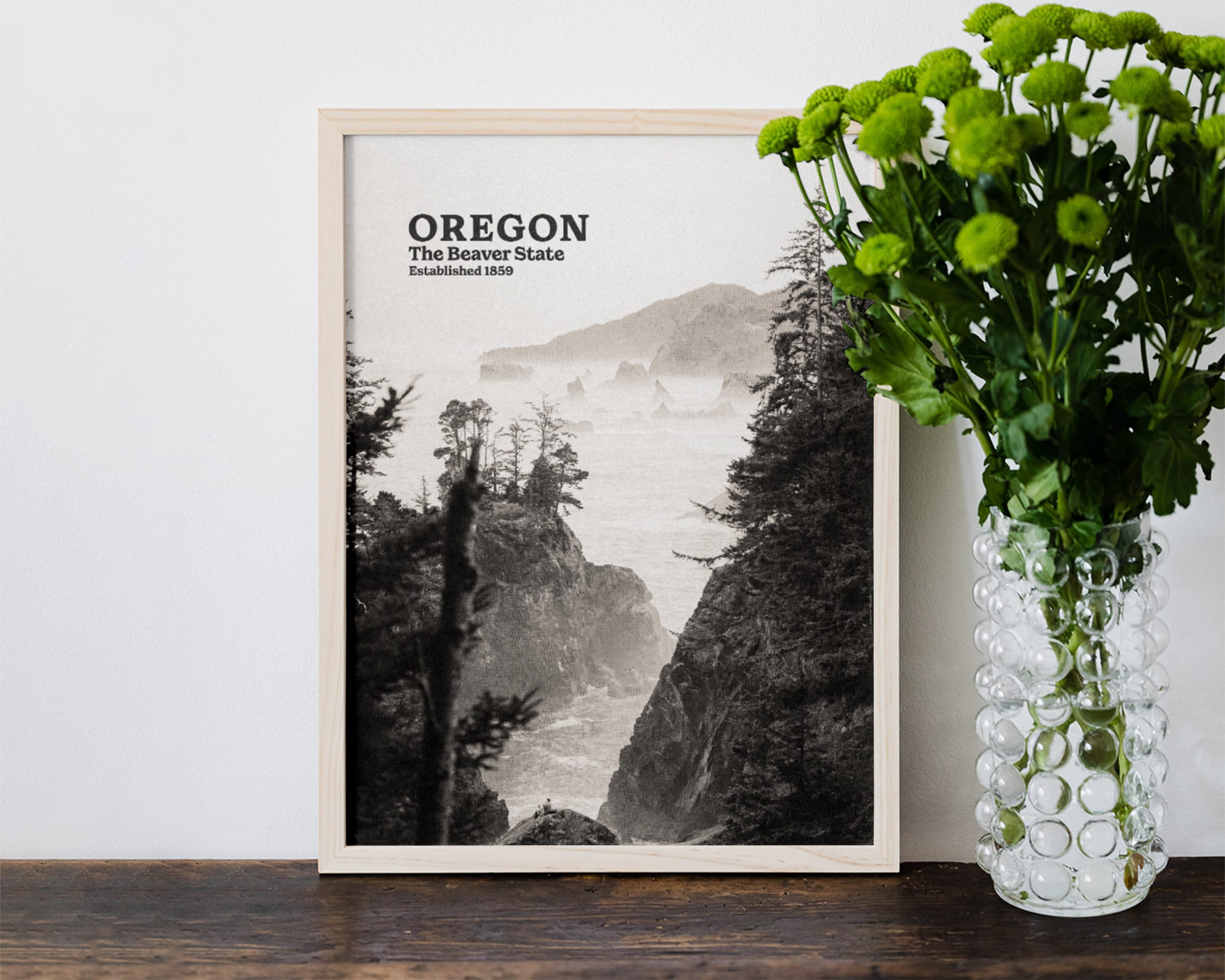 Oregon Poster Oregon Print Oregon Wall Art Oregon | Etsy