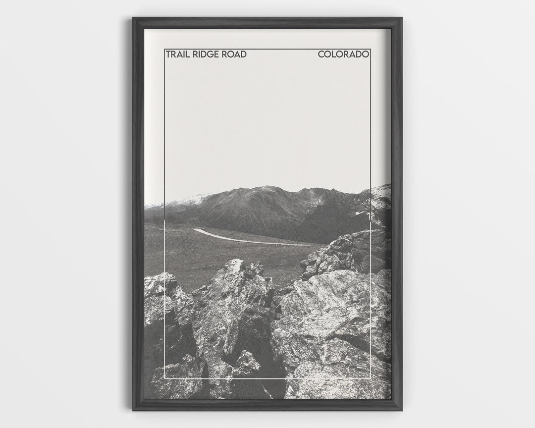Trail Ridge Road Poster - Colorado Poster - Trail Ridge Road, CO - Etsy