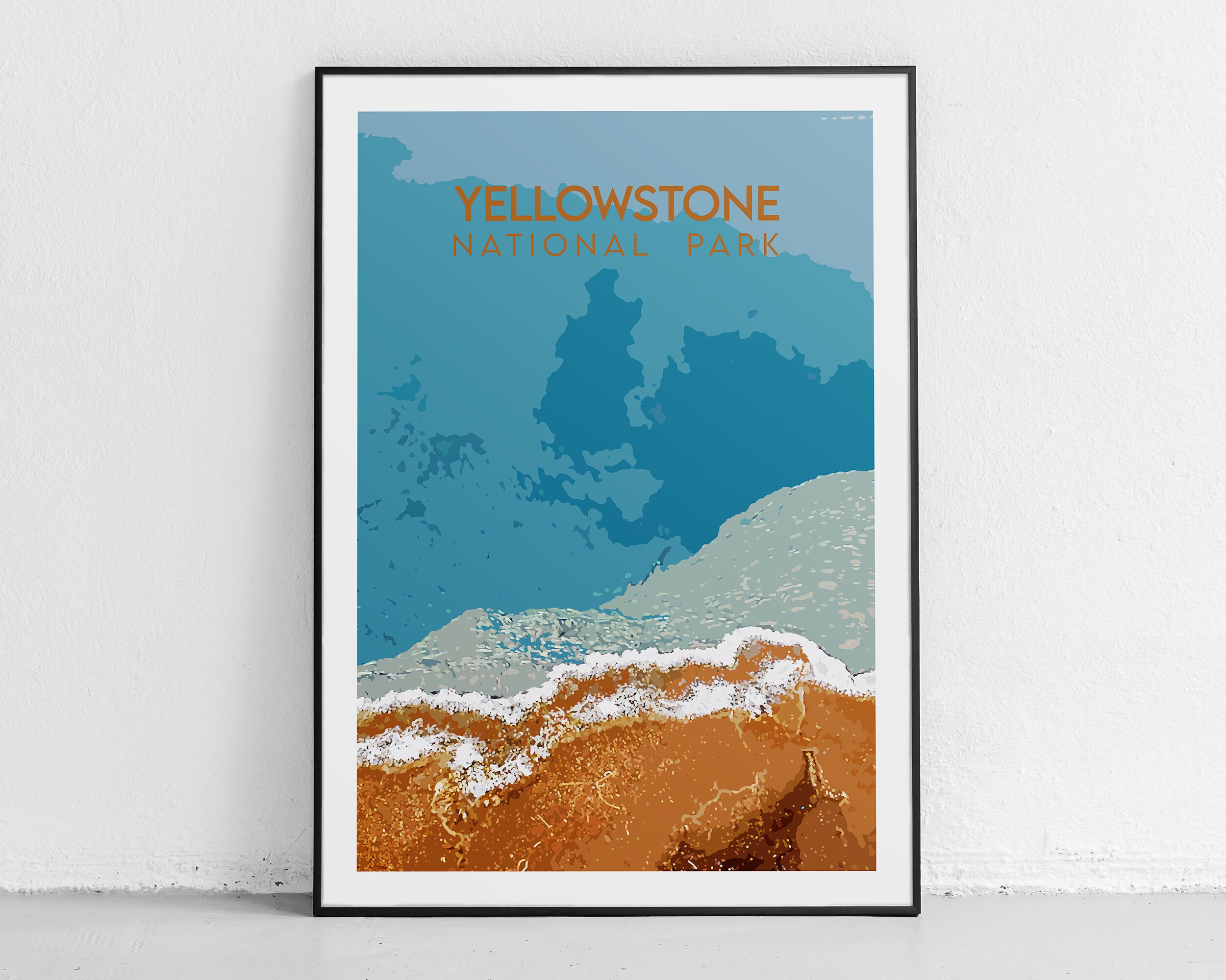 Yellowstone National Park Wall Art Print Landscape Wall Art - Etsy