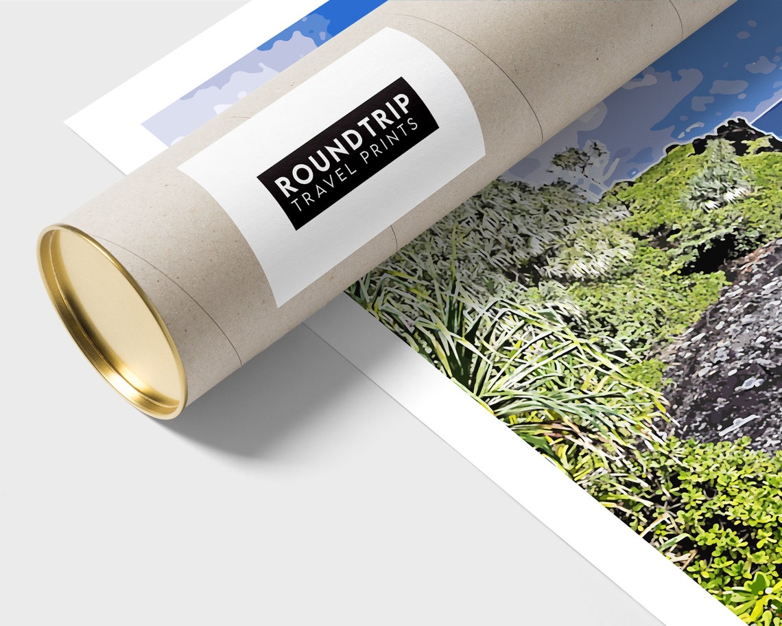 Hawaii Travel Print Maui Original Illustration Vintage | Etsy