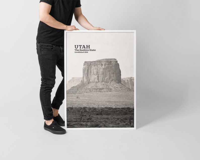 Utah Poster Utah Print Utah Wall Art Utah Photography | Etsy