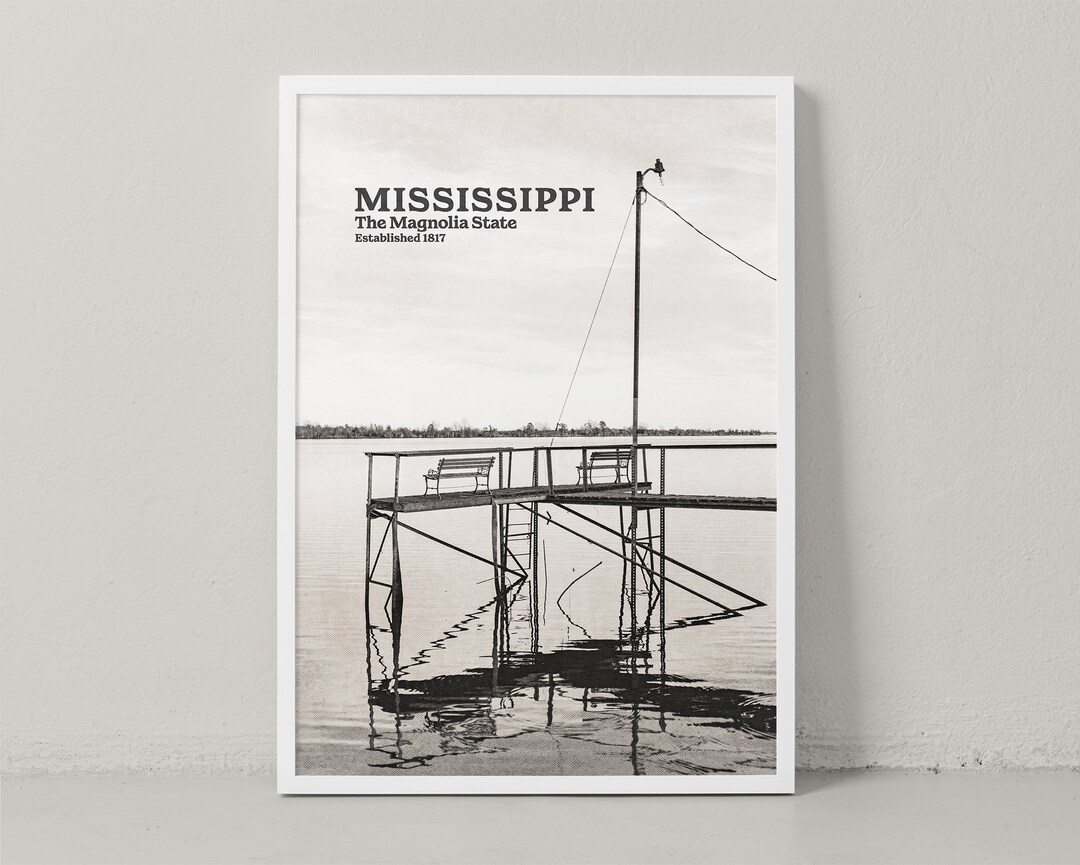 Mississippi Poster - Mississippi Print - Mississippi Wall Art ...