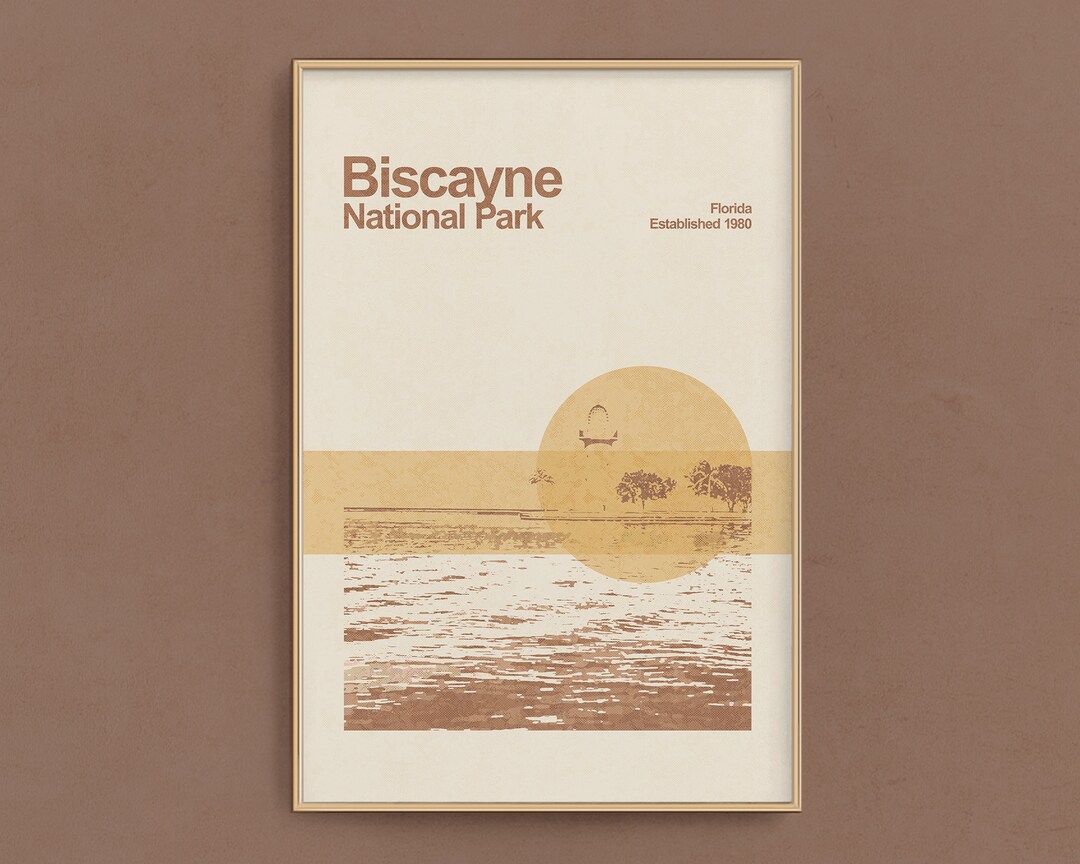 Biscayne National Park Poster - Boho Wall Art - National Park Prints ...
