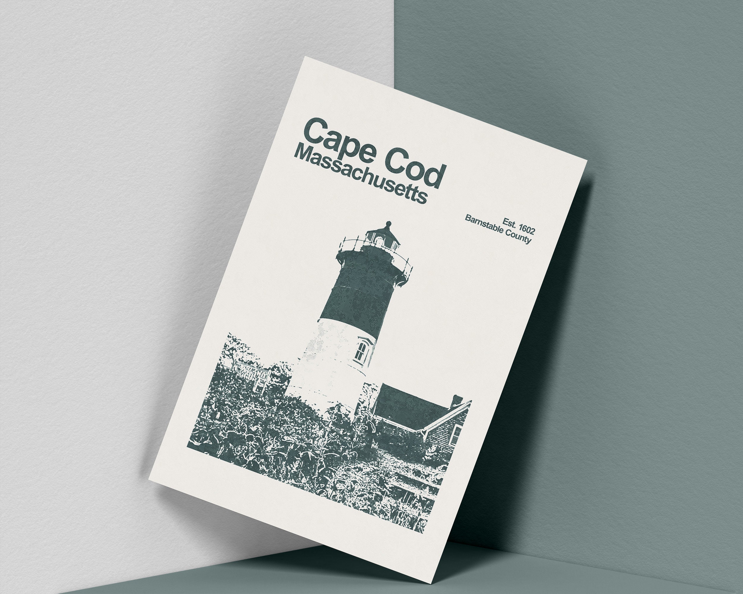Cape Cod Massachusetts Poster Minimalist Wall Art - Etsy