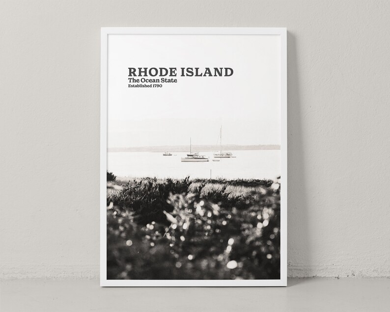 Rhode Island Poster Rhode Island Print Rhode Island Wall - Etsy