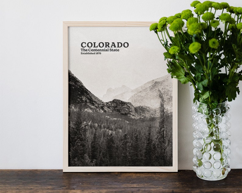 Colorado Poster Colorado Print Colorado Wall Art - Etsy