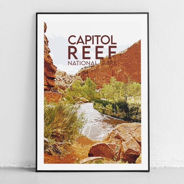 Capitol Reef Poster - Etsy
