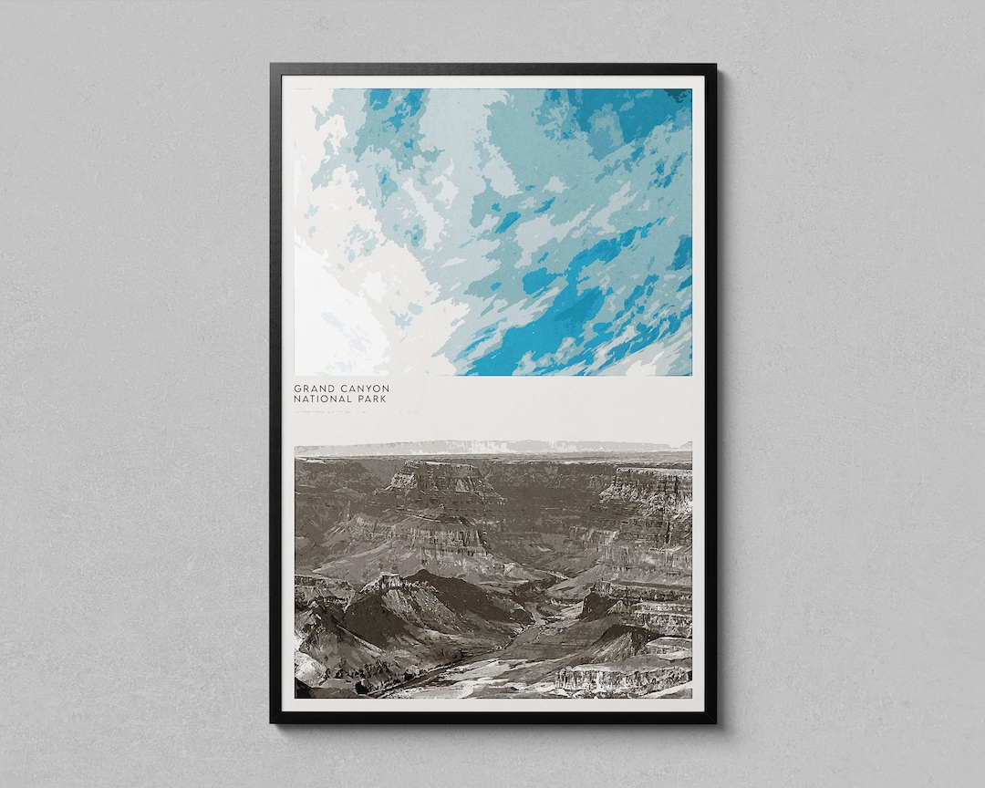 Grand Canyon Poster - National Park Poster - Iconic Landscapes - Grand ...