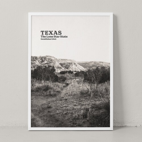 Texas Poster City Art Texas Wall Art Texas Print Texas - Etsy