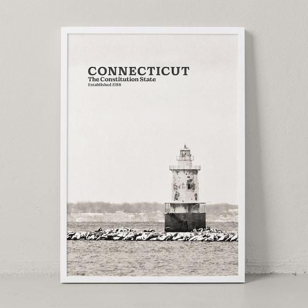 Connecticut Poster - Etsy