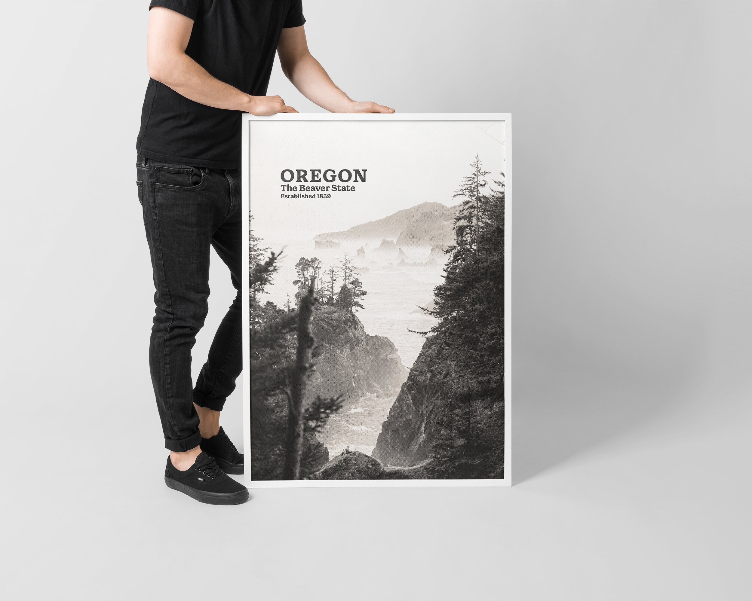 Oregon Poster Oregon Print Oregon Wall Art Oregon | Etsy