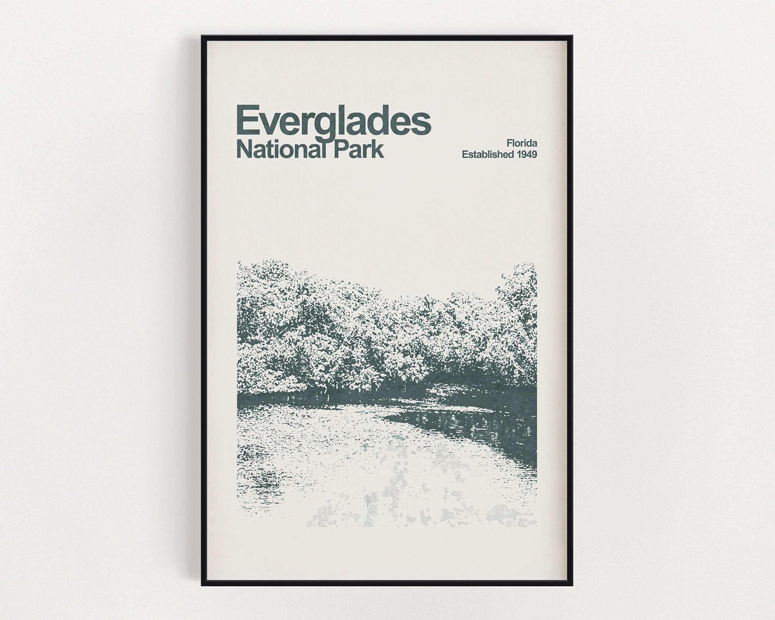Everglades National Park Poster Minimalist Wall Art | Etsy