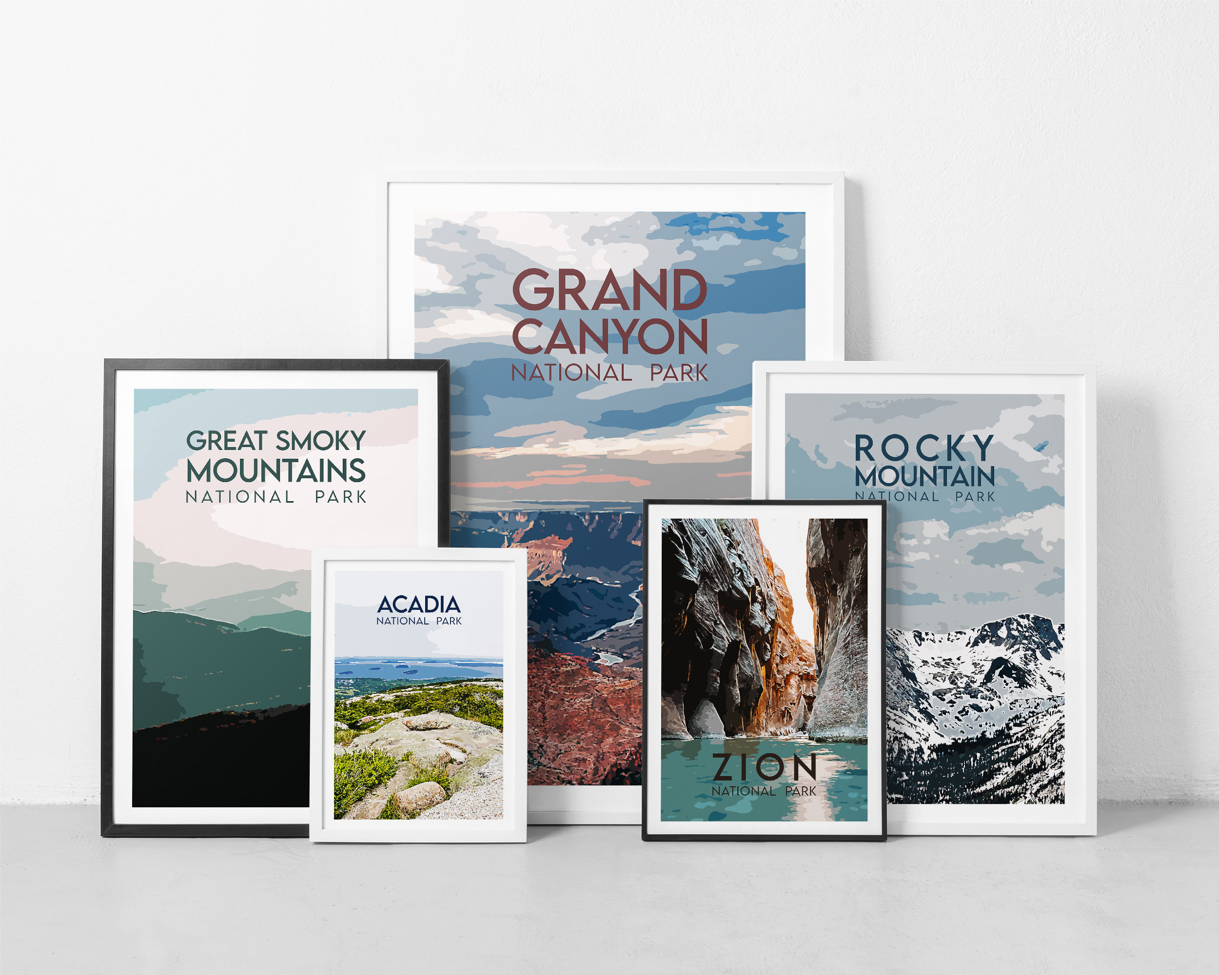 Grand Canyon Print National Parks Poster Original - Etsy