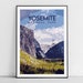 Yosemite National Park Wall Art Print Landscape Wall Art Geological Art ...