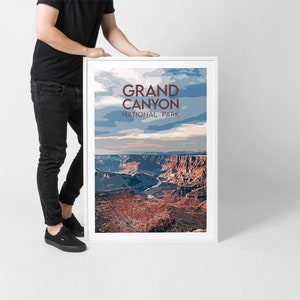 Grand Canyon Print - National Parks Poster - Original Illustration ...