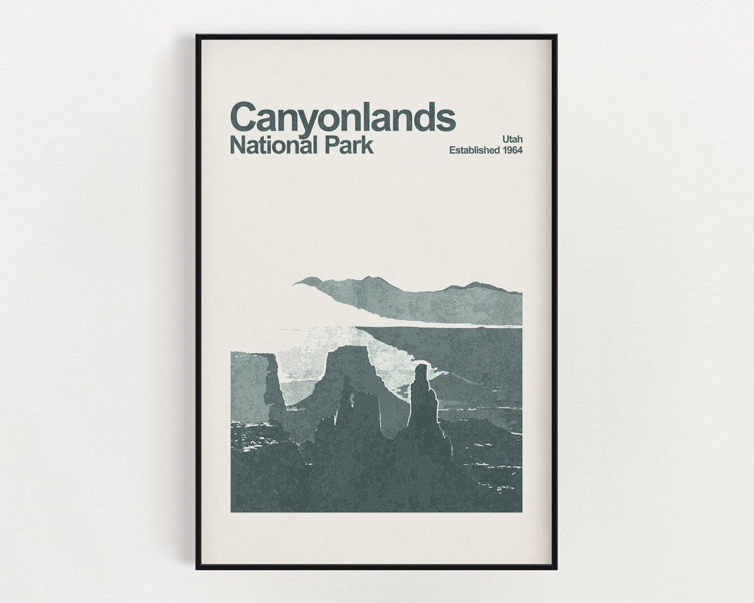 Canyonlands National Park Poster - Minimalist Wall Art - National Park ...
