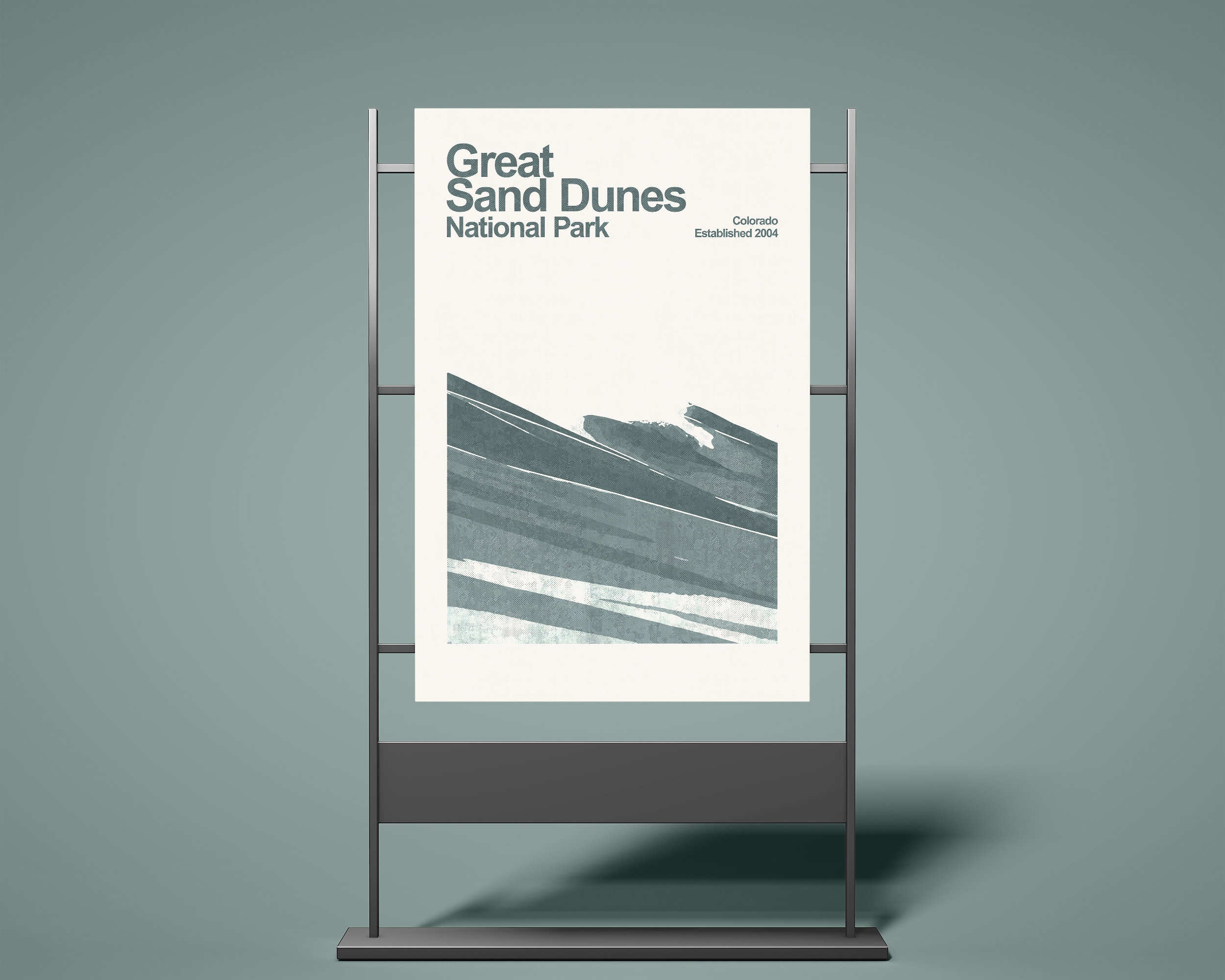 Great Sand Dunes National Park Poster Minimalist Wall Art - Etsy