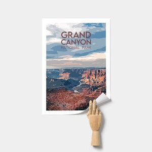 Grand Canyon Print - National Parks Poster - Original Illustration ...