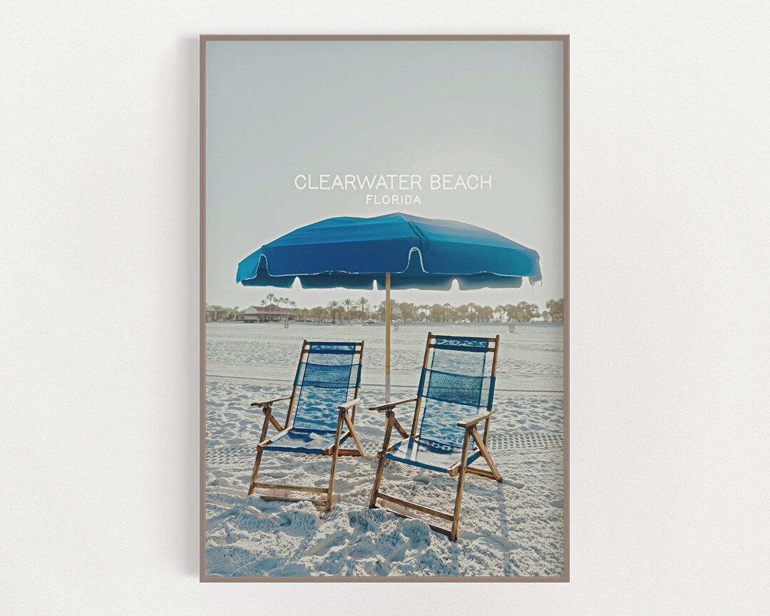 Clearwater Beach Print - Clearwater, Florida - Florida Vacation - Gulf ...