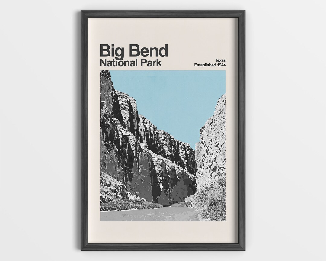 Big Bend National Park - Mid-century Travel Poster - National Park ...