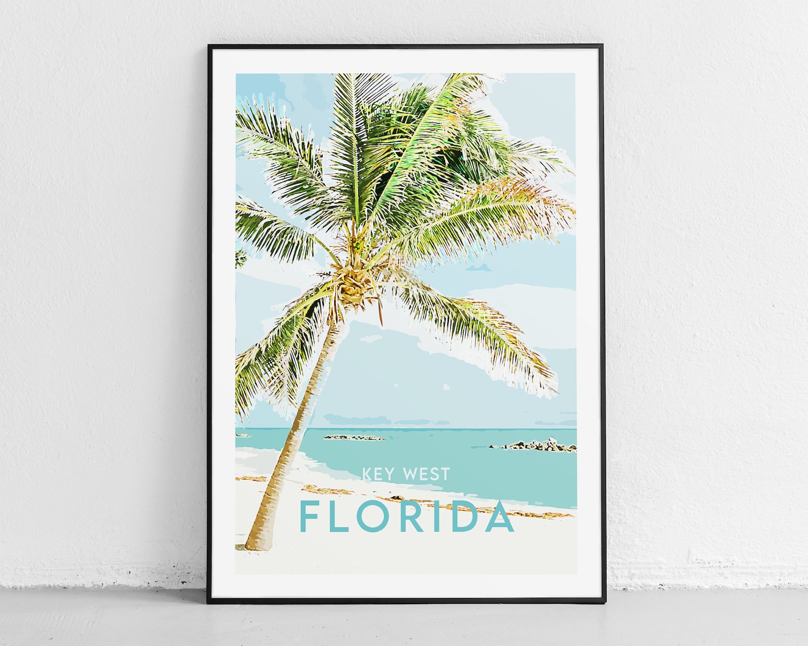 Florida Travel Print Key West Original Illustration - Etsy