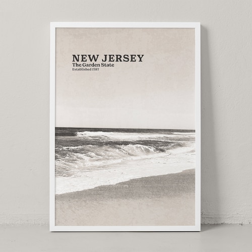 New Jersey Poster New Jersey Print New Jersey Wall Art - Etsy