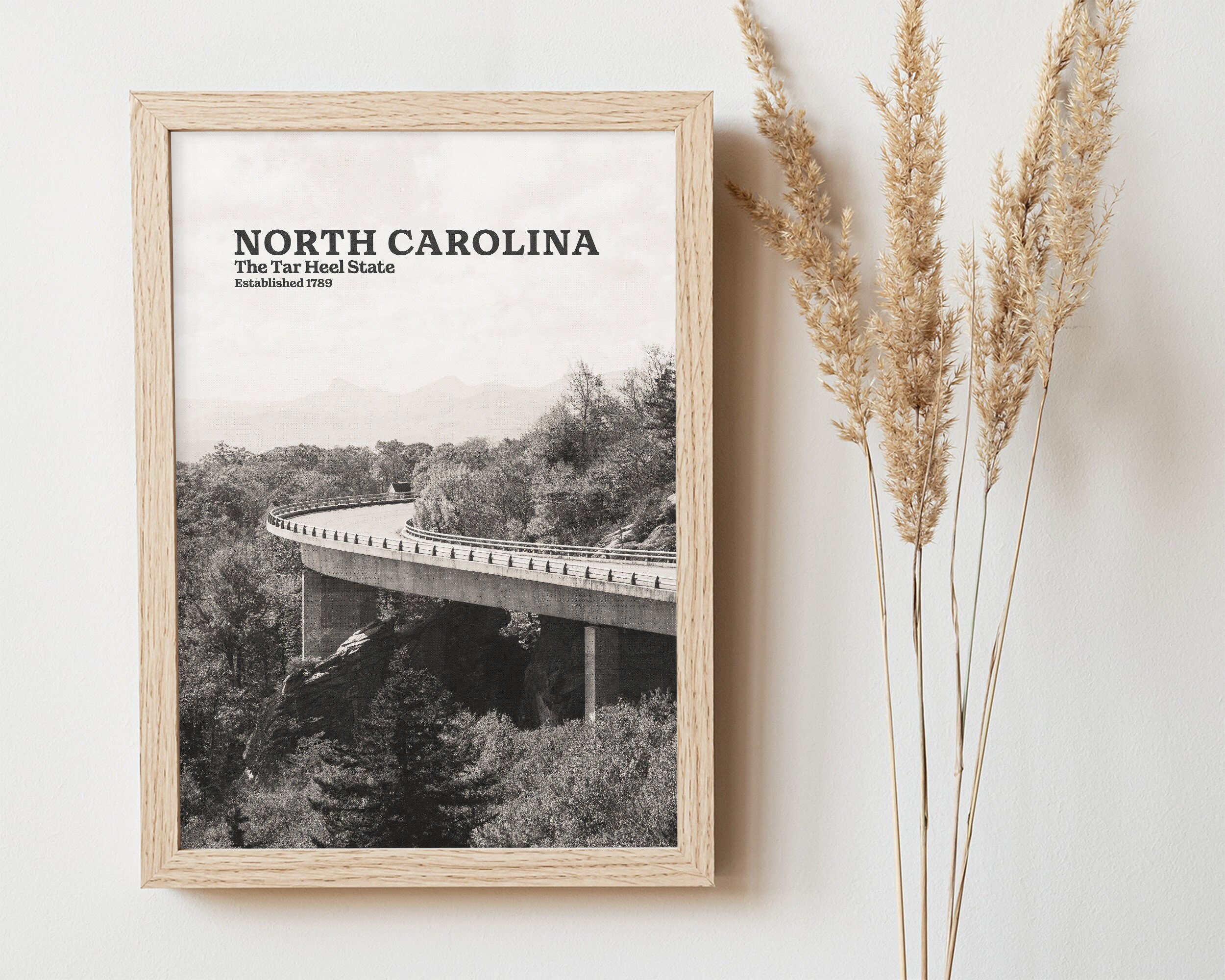 North Carolina Poster - North Carolina Print - North Carolina Wall Art ...